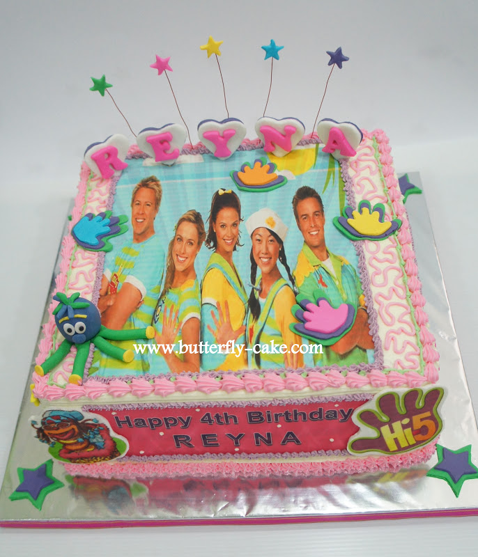 Butterfly Cake: Hi-5 cake for Reyna