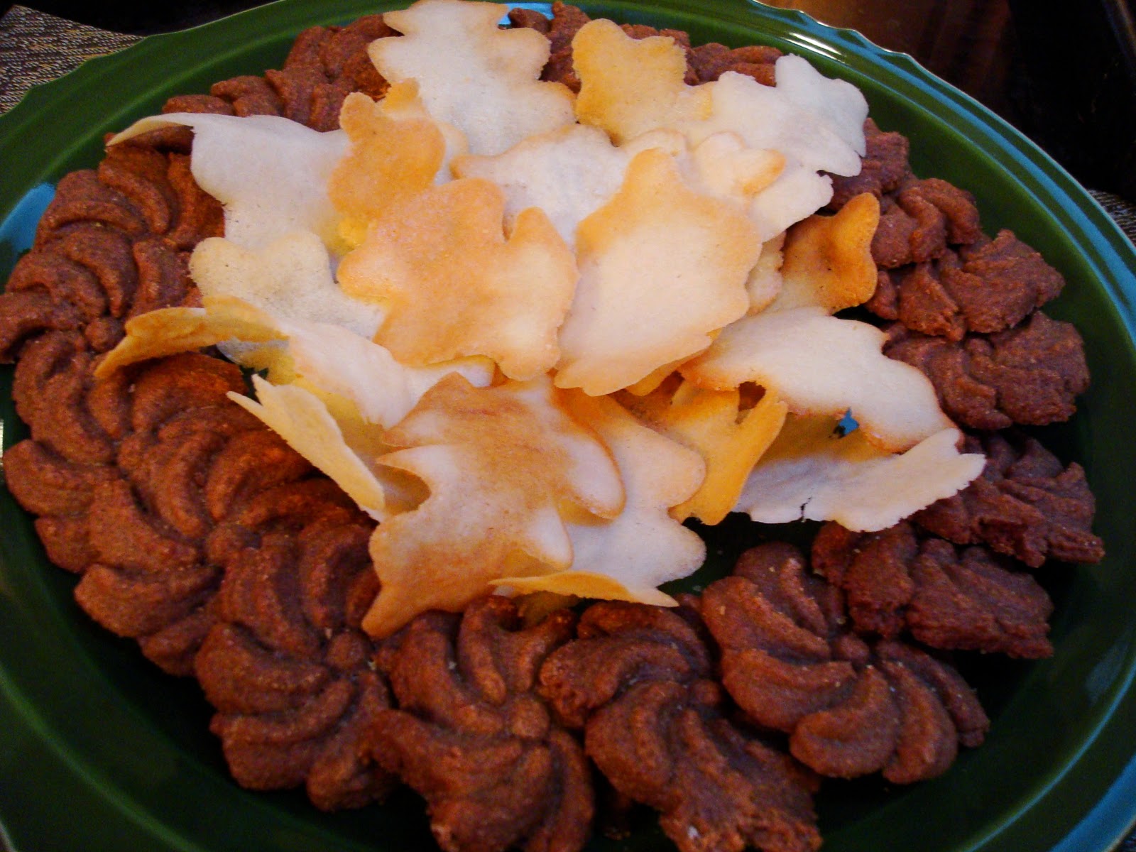 The Brighter Side: Martha's Tuile Leaves