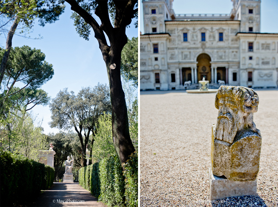 Visiting the beautiful Villa Medici (Accademia di Francia) in Rome