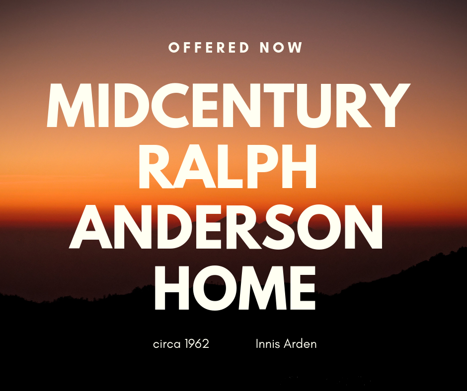Offered Now 1962 Mid Century Ralph Anderson