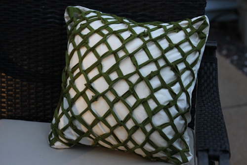 645 workshop by the crafty cpa: return on creativity: knit net pillow