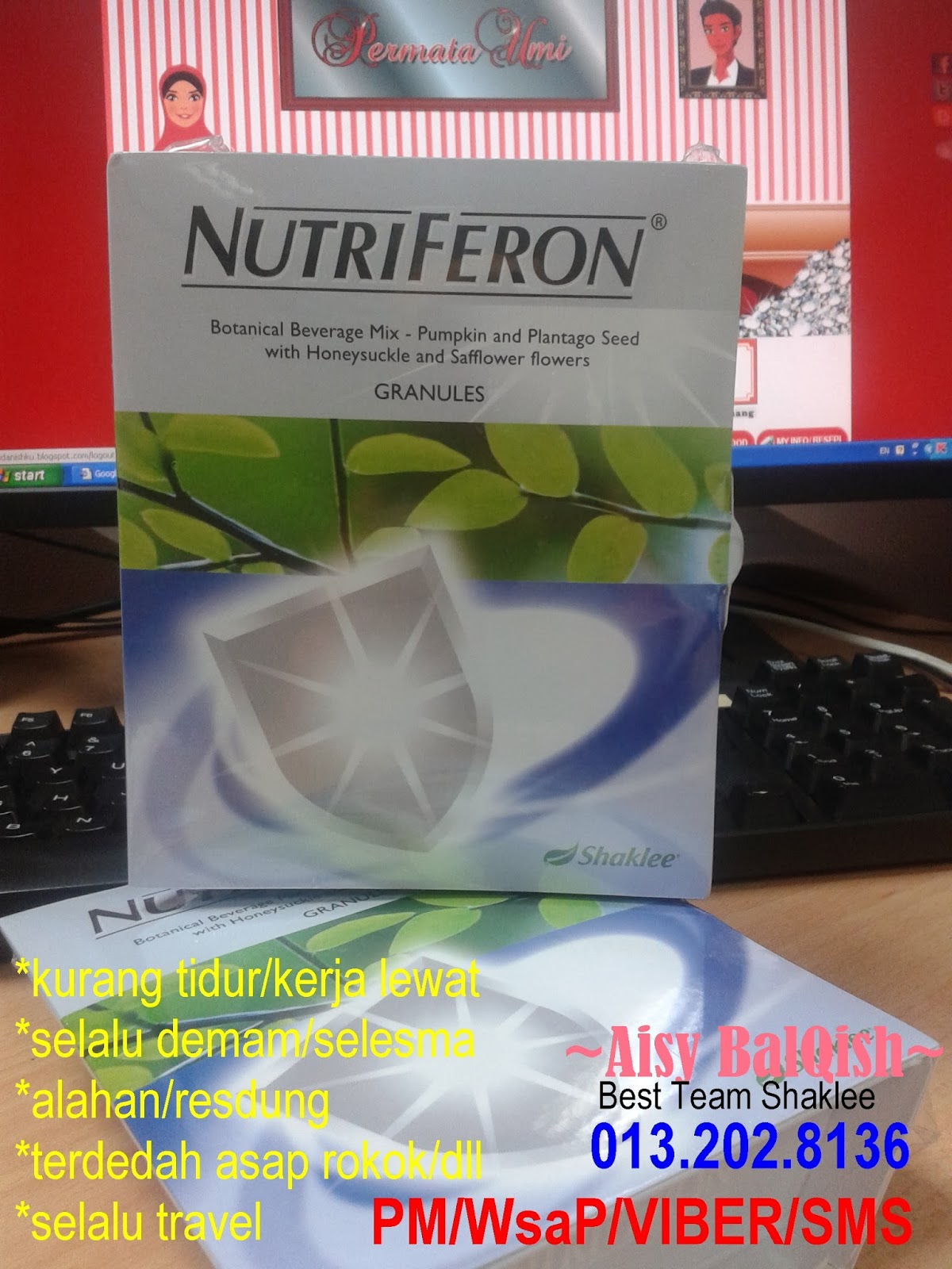 Nutriferon Shaklee dan Fungsinya | *PermataUmi*