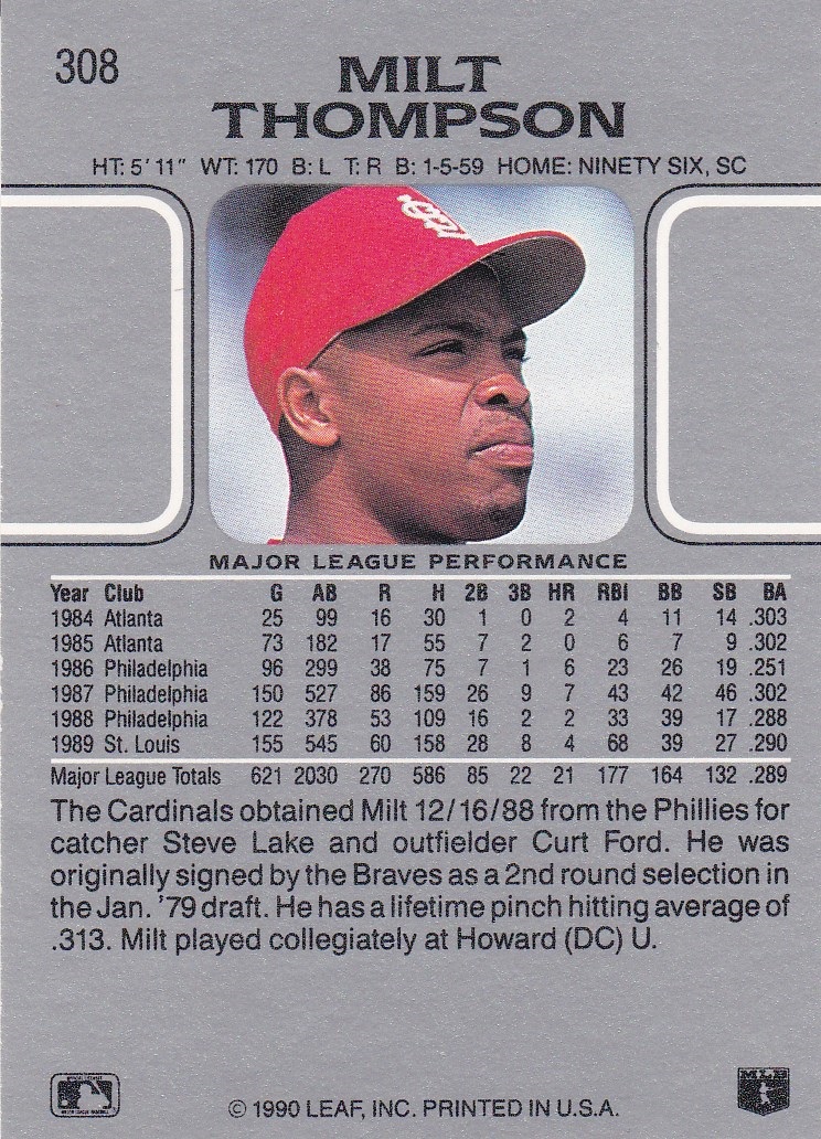 All Cardinals All the Time: I Spent $8 on a Milt Thompson Card