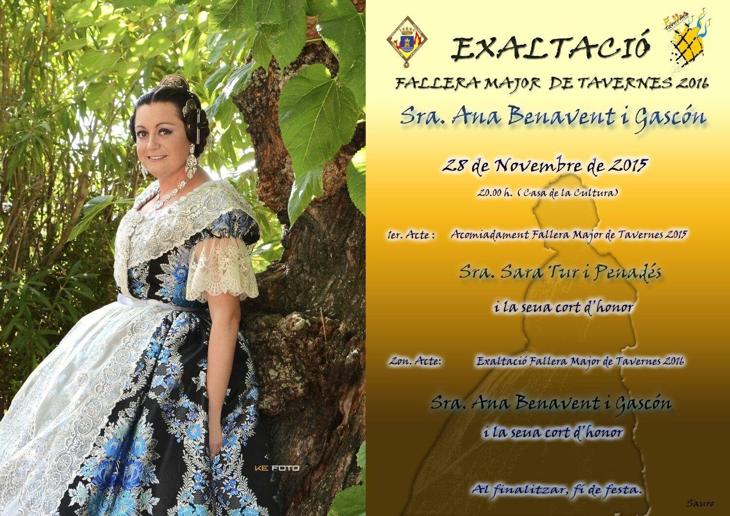 Diari Valldigna: Ana Benavent Gascón serà la nova Fallera Major de ...