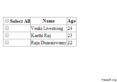 How to Select and Unselect all the Checkbox in Gridview using JQuery