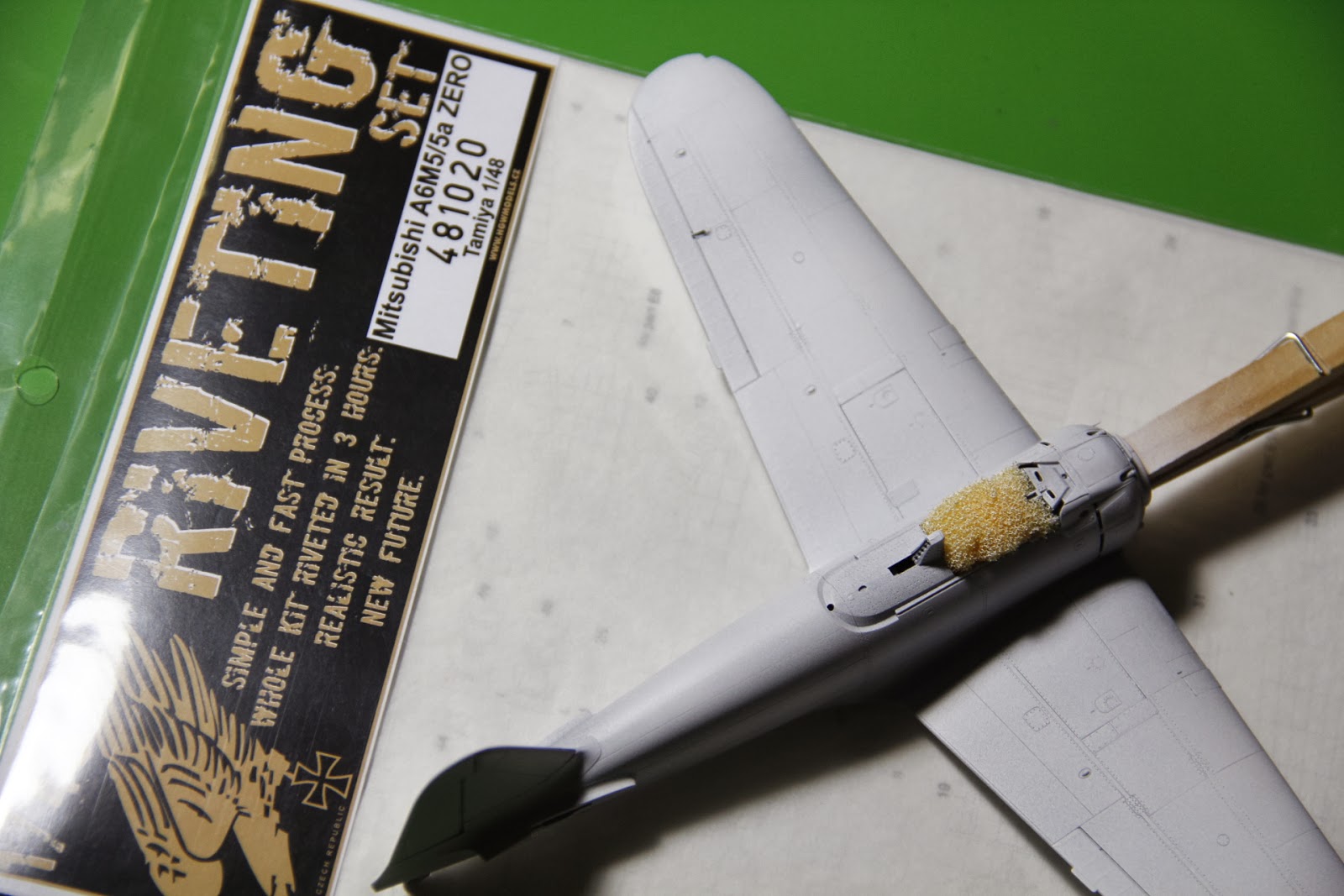 HGW Rivets set for Tamiya 1/48 A6M5 Zero Build-Review - DetailScaleView