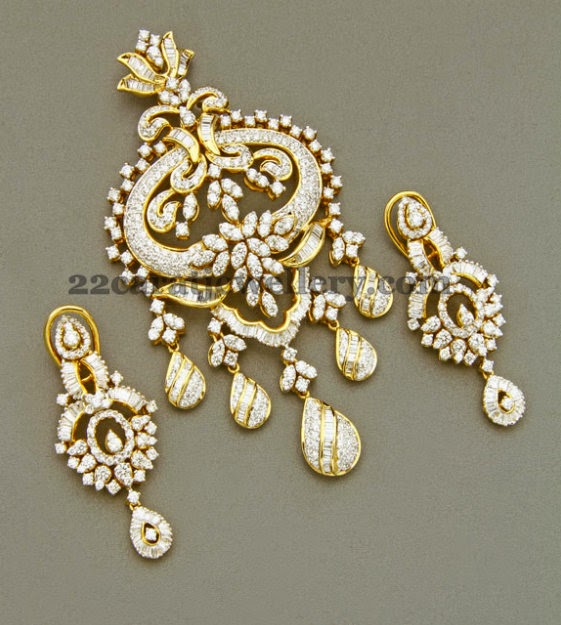 Uniquely Crafted Diamond Locket - Jewellery Designs