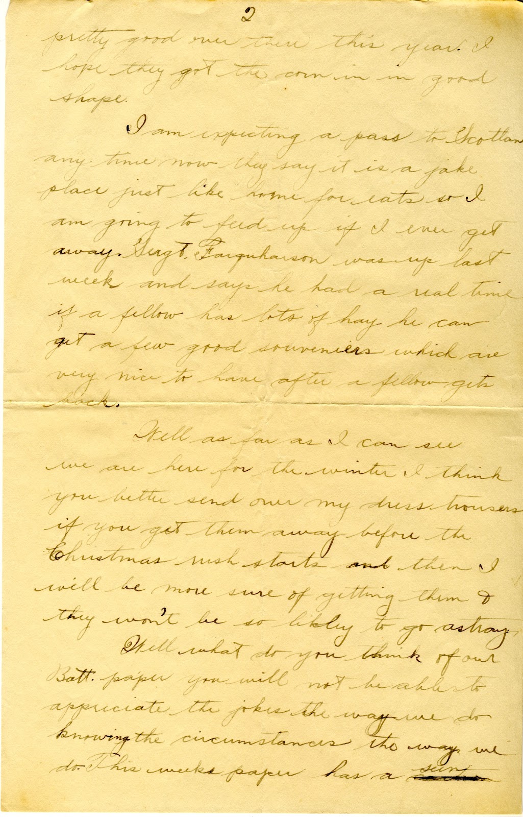 Letters From World War One: October 28, 1917 Witley Camp