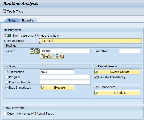 Tutorials for SAP ABAP: Runtime Analysis