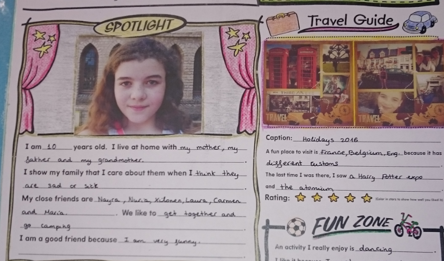 THE ENGLISH CORNER: Star Student News! The student of the week is ...