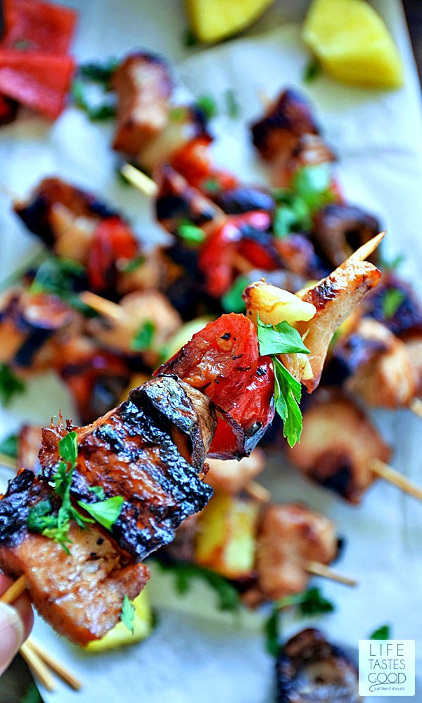 Grilled Honey Chicken Kabobs | Life Tastes Good