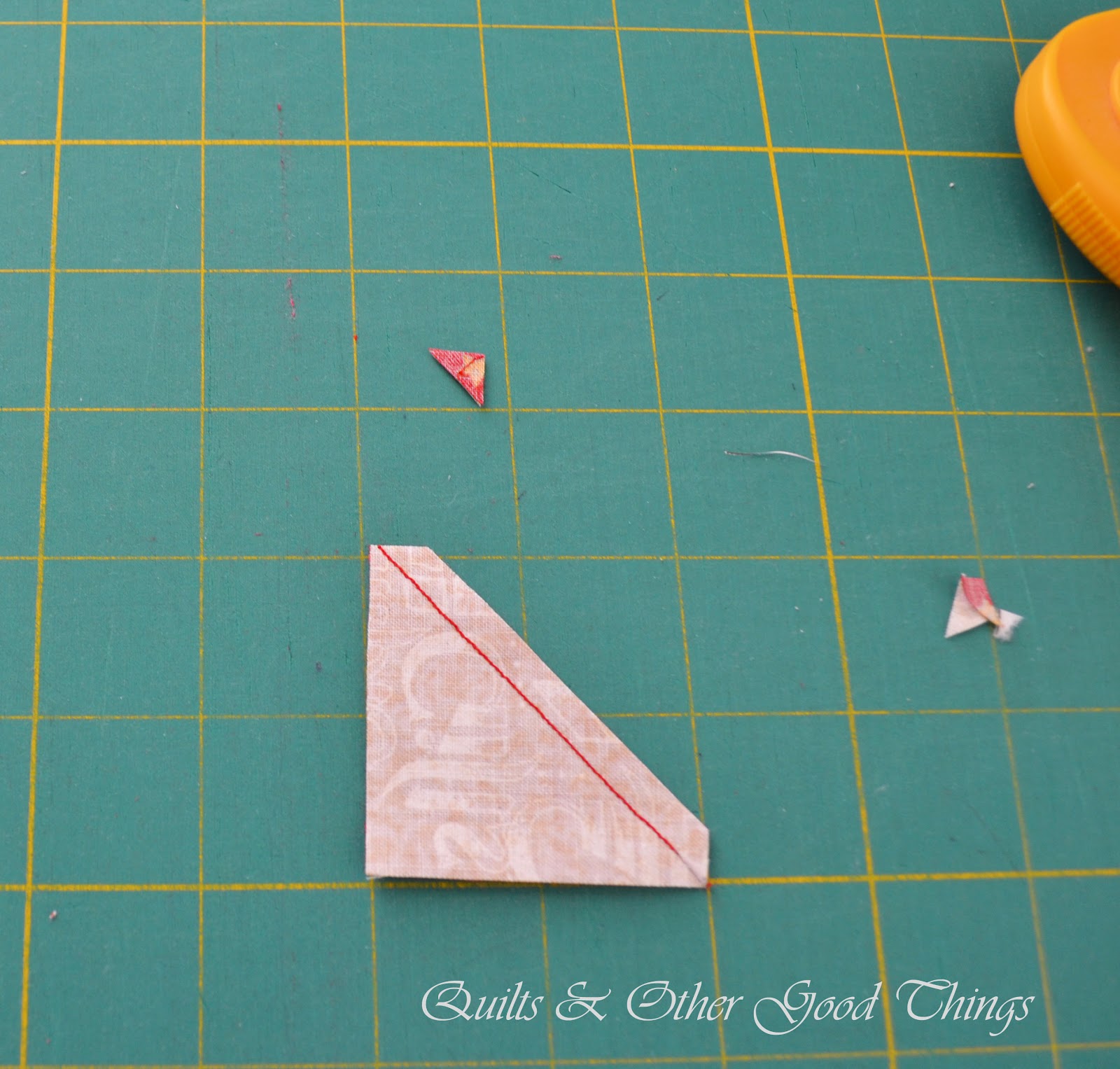 Quilts and Other Good Things: Tutorial - Half Square Triangles using ...