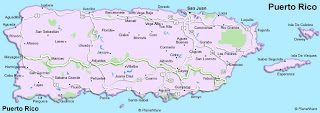 CXSAJBA - MAPAS: 31. PORTO RICO - BANDEIRA E MAPA.