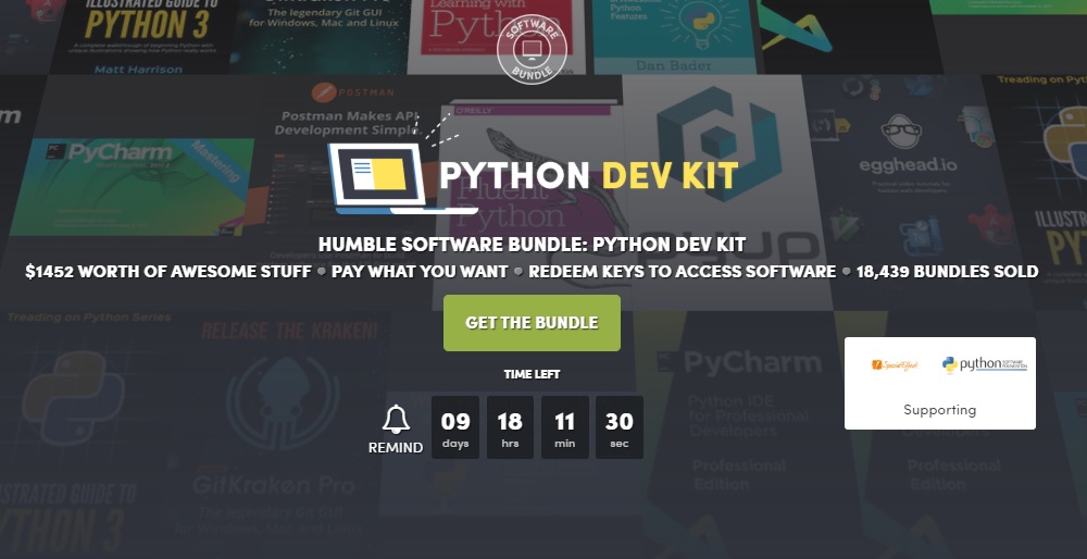 Python Dev Kit no Humble Bundle | Aberto até de Madrugada