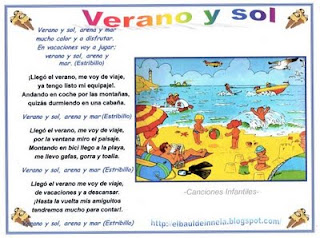 EL BAÚL DE INNELA: Álbum de canciones "Verano y Sol" (ficha educativa ...