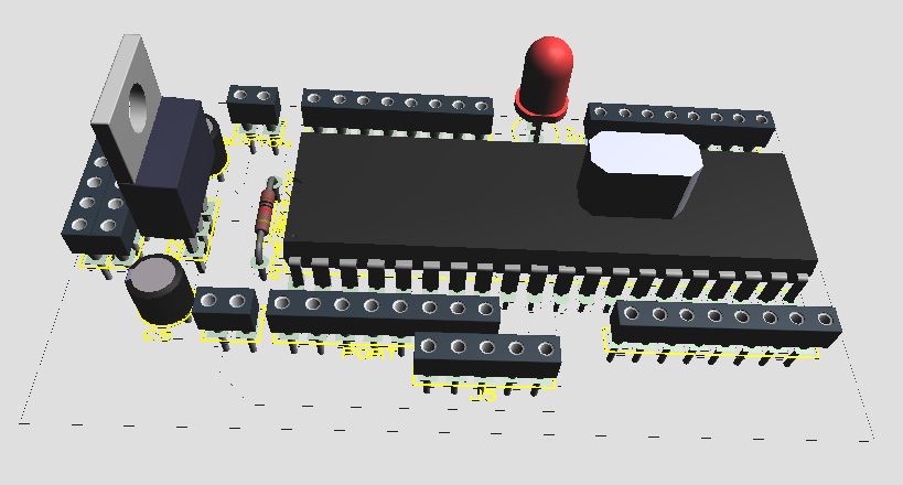 ATMEGA16/32 System Minimum Circuit ~ Electrical Engineering
