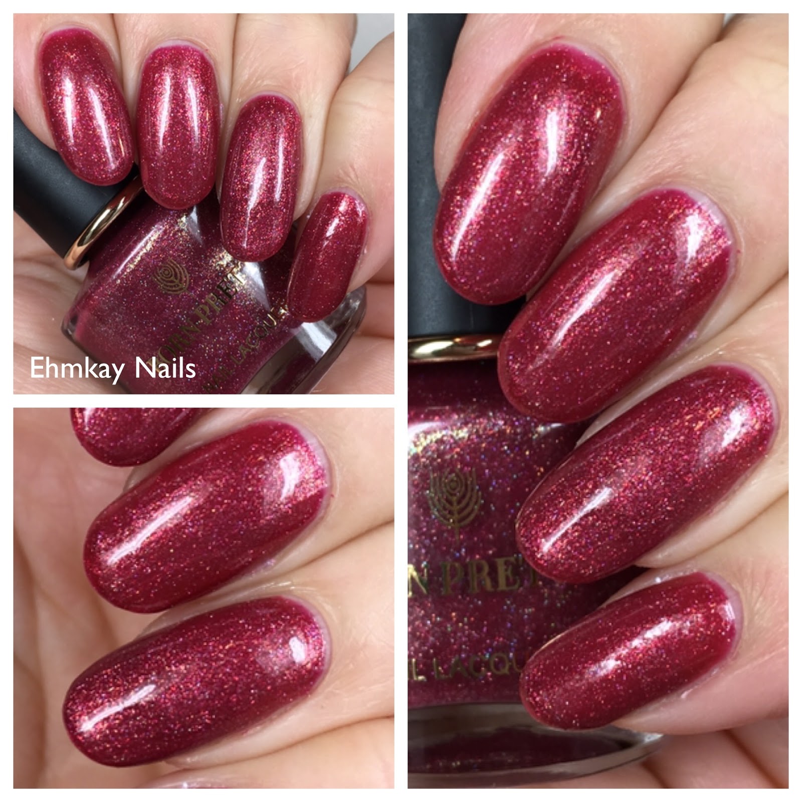 ehmkay nails: Born Pretty Red Glitter Peel Off Polish in North Part