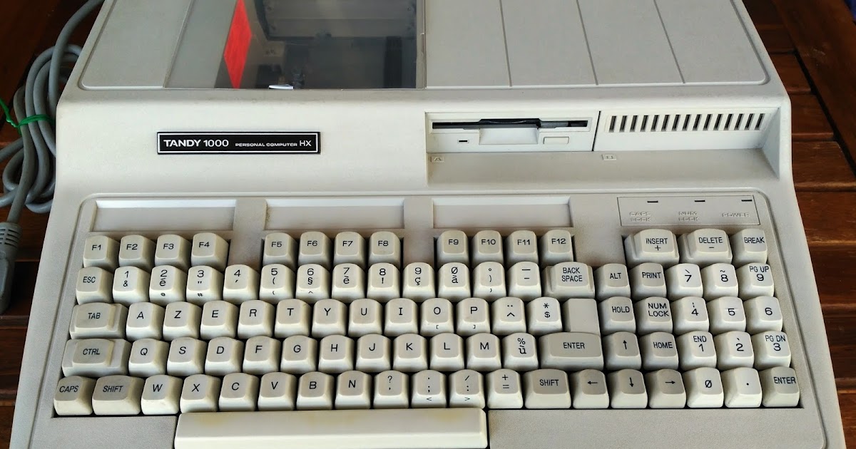 Retro Ordenadores Orty: Tandy 1000 HX con teclado "azerty" (modelo 25 ...