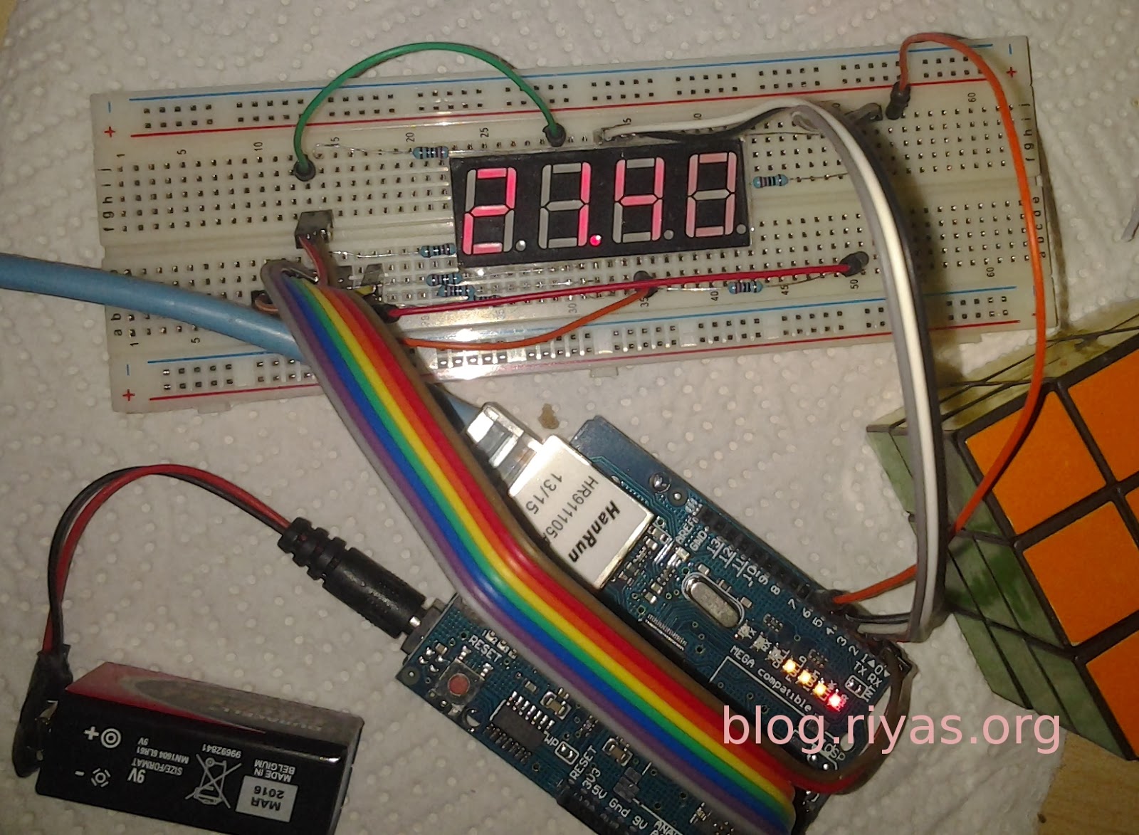 Learn On The Fly A Simple Arduino Clock Using Ethernet Shield And Ntp