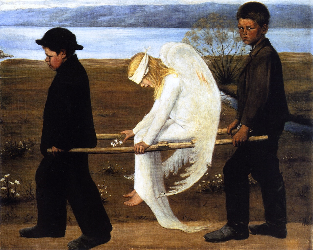 PINTORES Y PINTURAS - JUAN CARLOS BOVERI: HUGO SIMBERG - EL ÁNGEL HERIDO