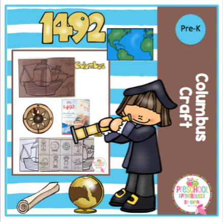 Columbus Craft ~ Preschool Printables