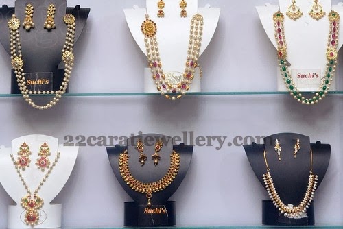 Silver Plated Simple Beads Sets - Jewellery Designs