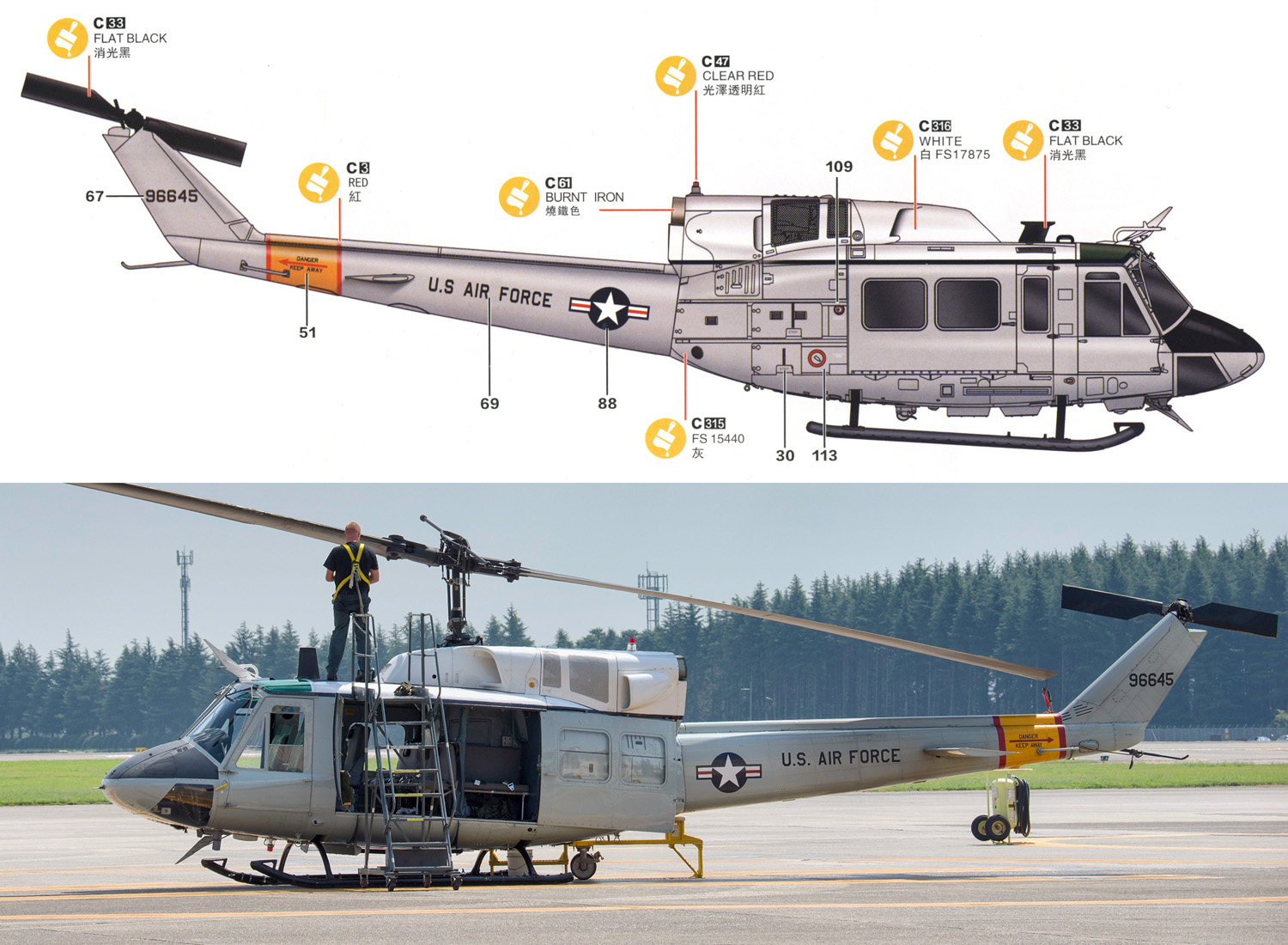 The Modelling News: In-Boxed: 1/48th scale UH-1N Twin Huey from Kittyhawk