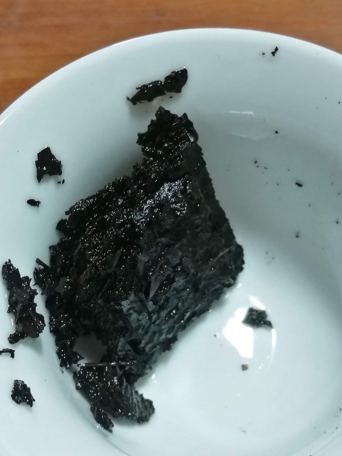 Tea in the ancient world: Moychay compressed Da Hong Pao brick (Zhong Huo)