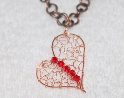 Wire Wrapped Heart Jewelry Tutorials / The Beading Gem