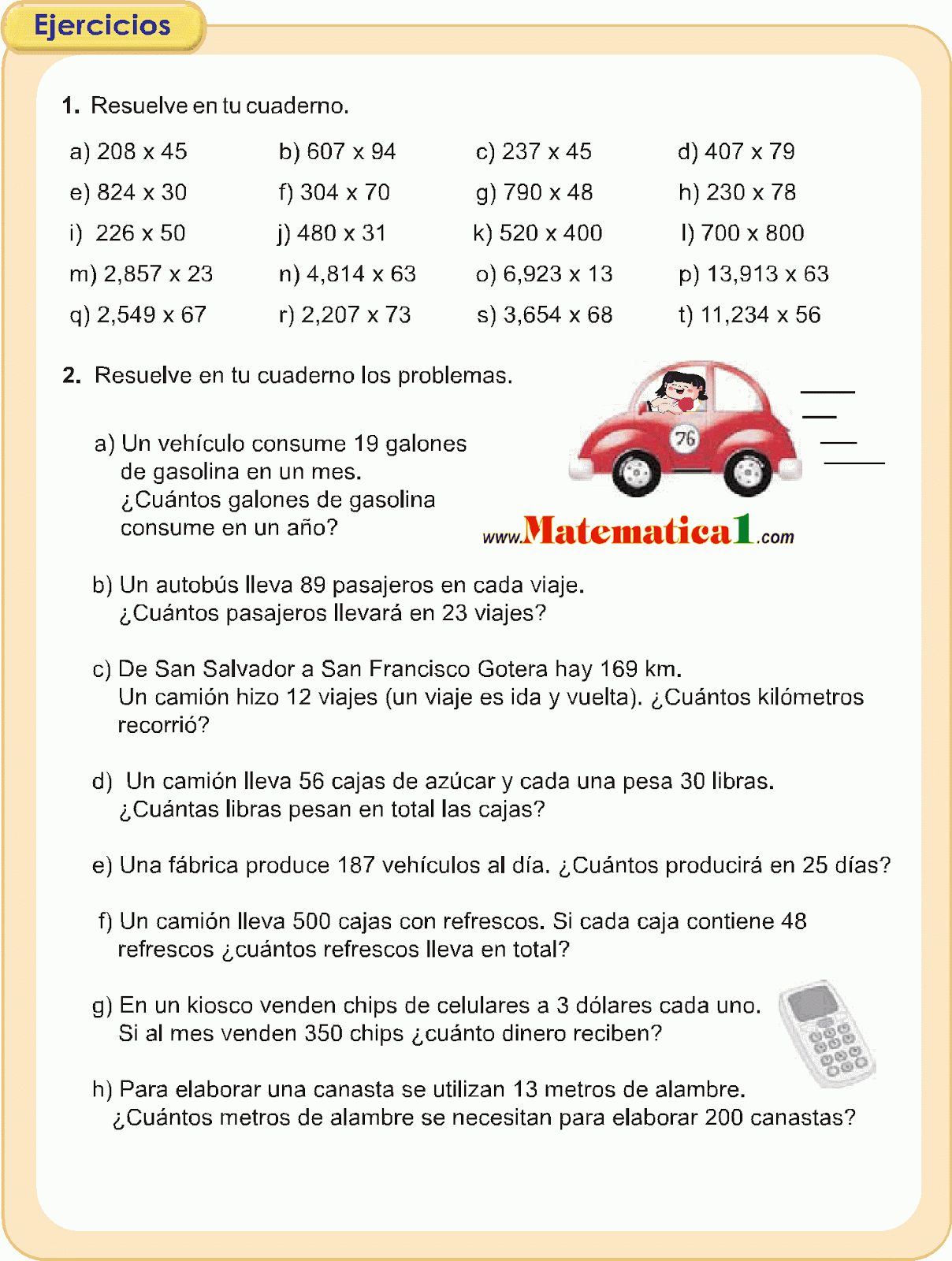 MULTIPLICACIÓN POR NÚMEROS DE 2 CIFRAS EJEMPLOS RESUELTOS DE PRIMARIA PDF