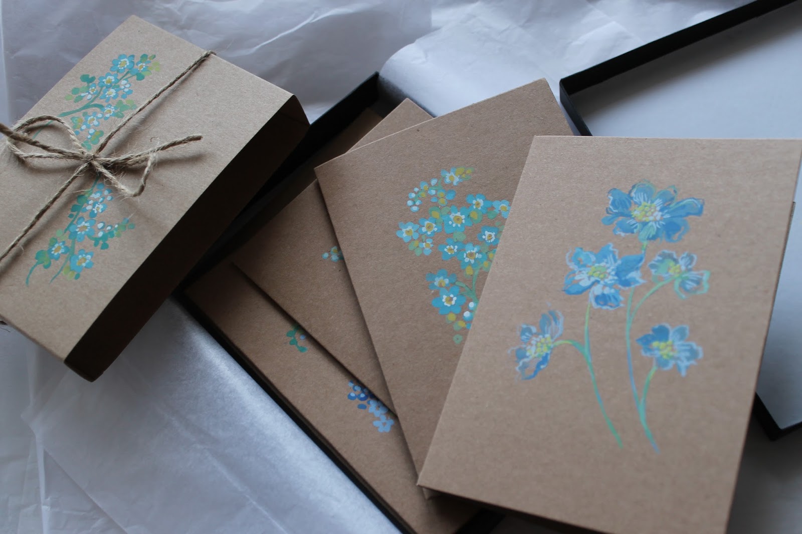 Clare makes: Hand-painted gift cards