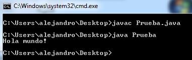 Compilar y ejecutar JAVA en CMD (Windows 7)