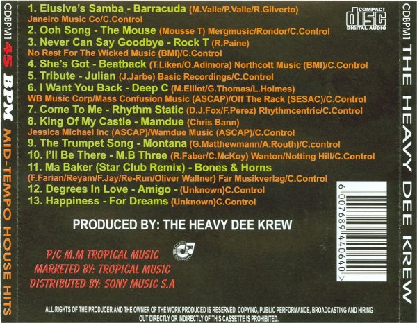 Music Can NOT be Boxed: Classic Compilation #2 Heavy Dee Crew, The ...