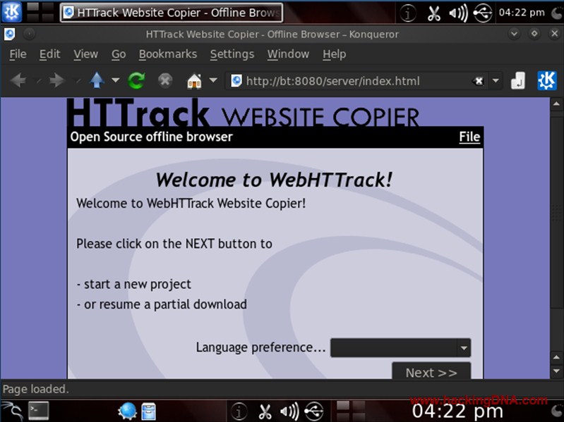HackingDNA: Web Httrack::Web Copier