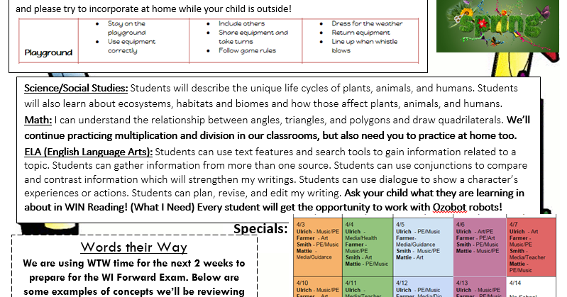 Mrs. Smith's classroom blog: This Week's News