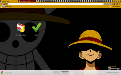 The Munson's Apps: Anime Chrome Theme: One Piece Monkey D. Luffy
