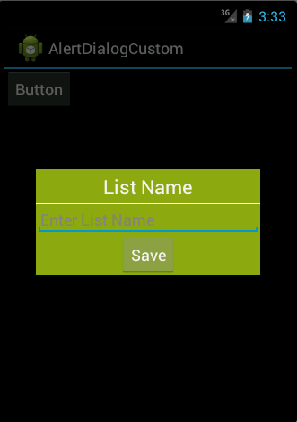 Android Blog: android: Custom Alert Dialog