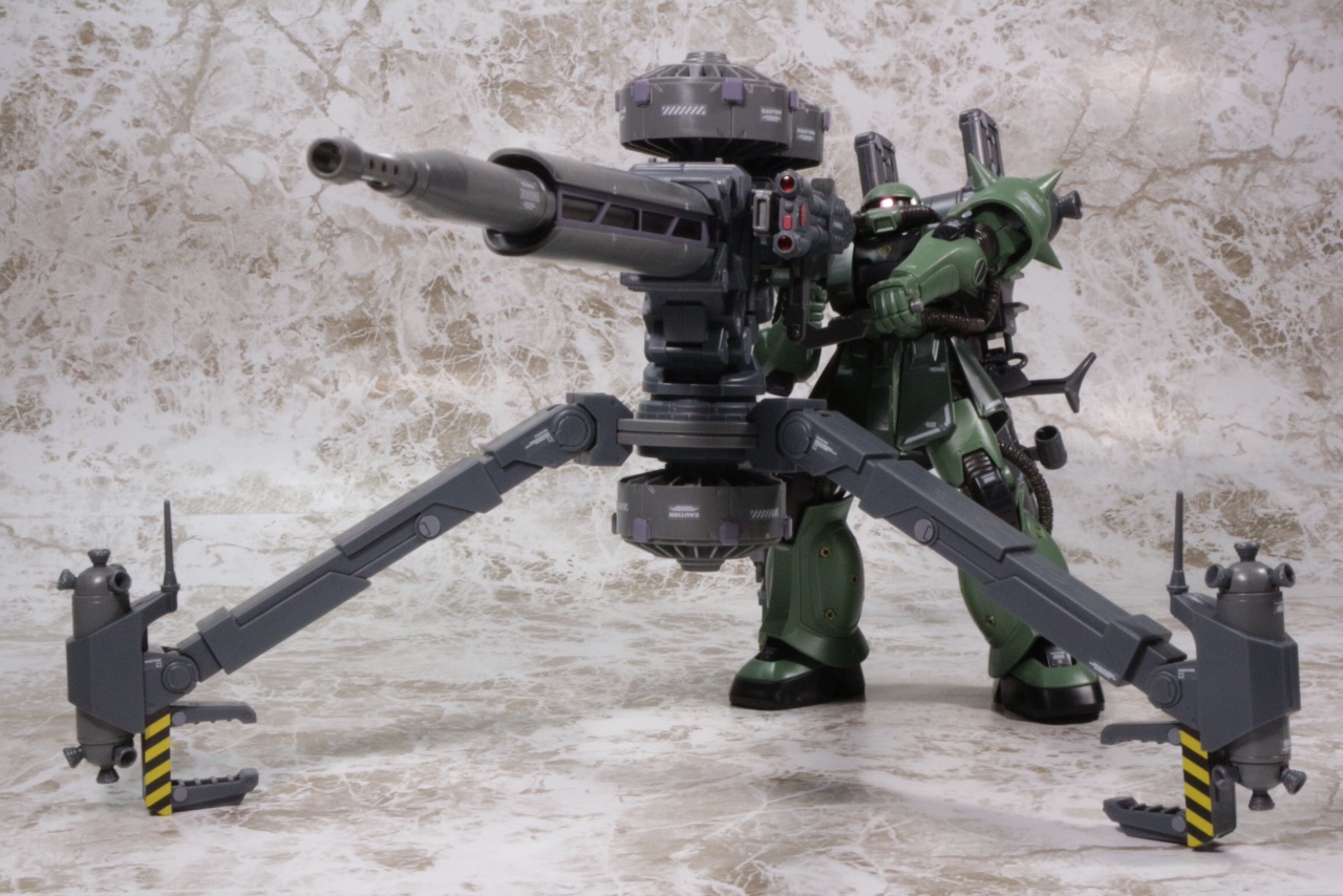 GUNDAM GUY: HG 1/144 Zaku II + Big Gun [Gundam Thunderbolt Anime Ver ...