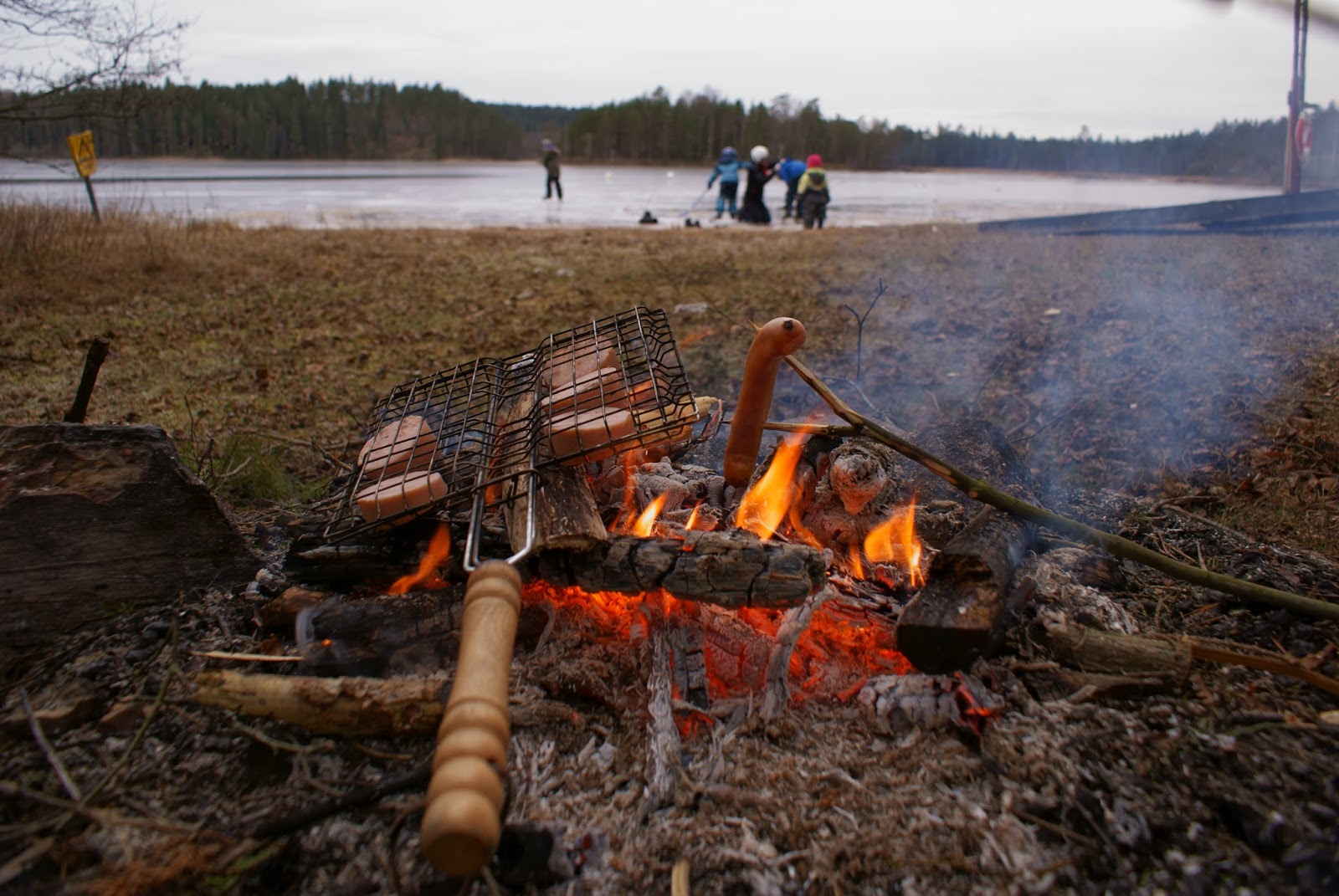 Grillning mitt i vintern - Uteliv