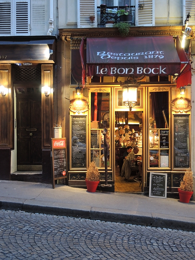 Moois van ' M(i)e': Parijs: eten in 'Le Bon Bock'