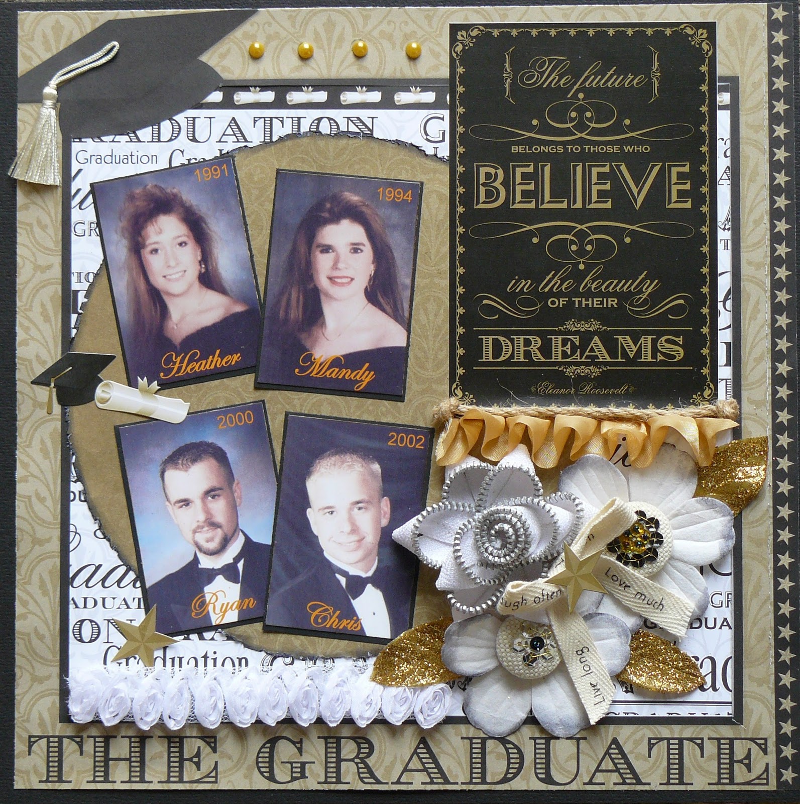 The Crafty Scrapper: Graduation Layout using Reminisce