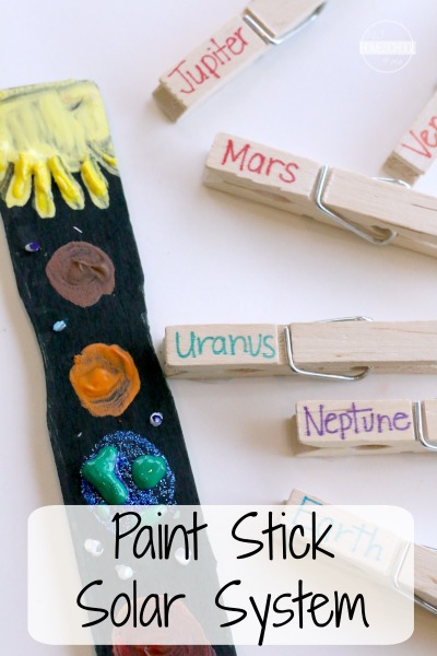 Paint Stick Solar System for Kids | School Time Snippets
