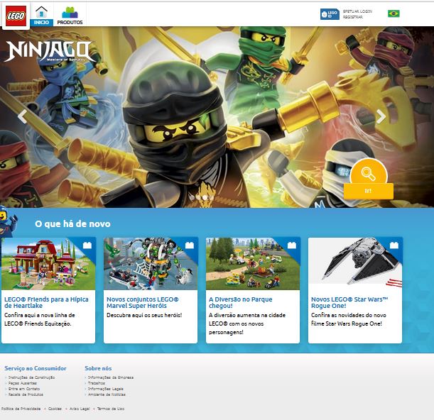 LEGO - Site OFICIAL agora em Português! - Brincando com Blocos | Para ...