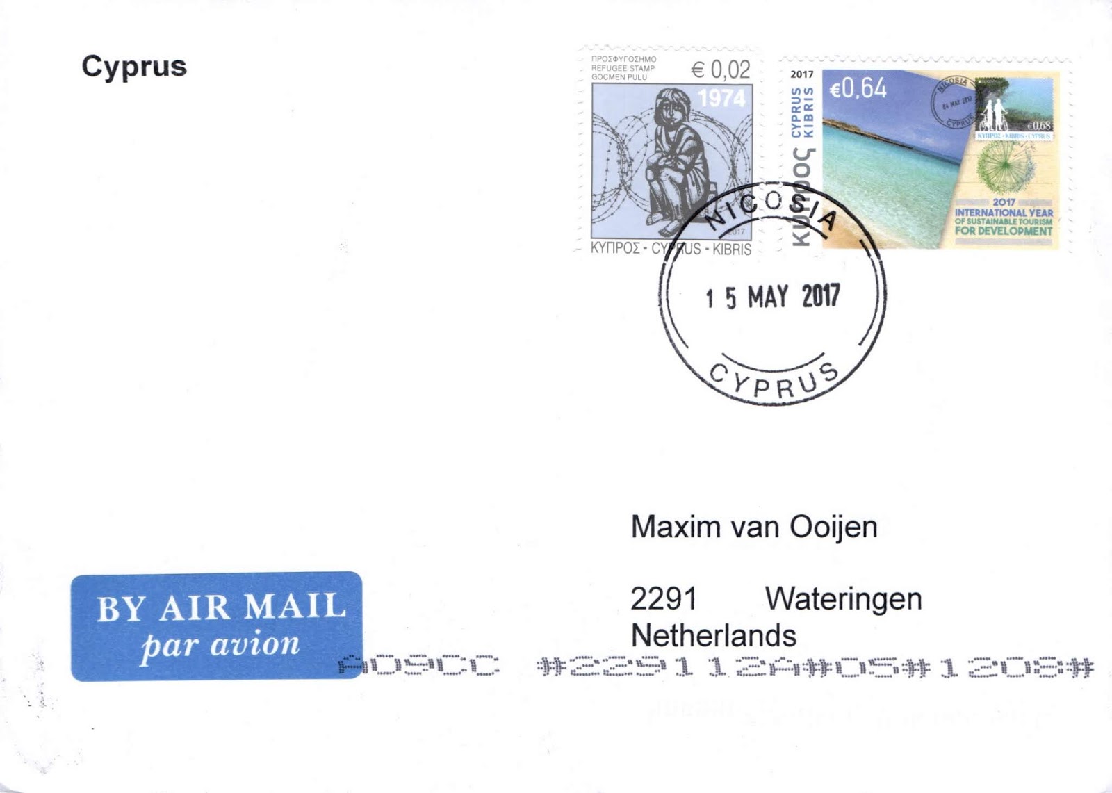 World envelope collection: Cyprus