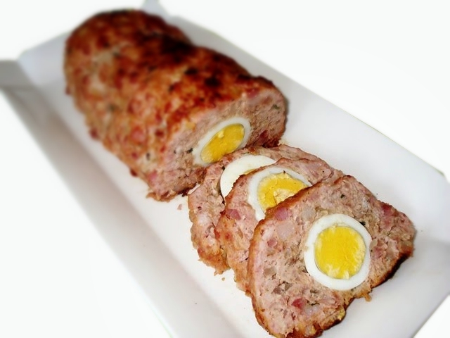 MINCED MEAT ROLL WITH BOILED EGGS ~ Macedonian Cuisine