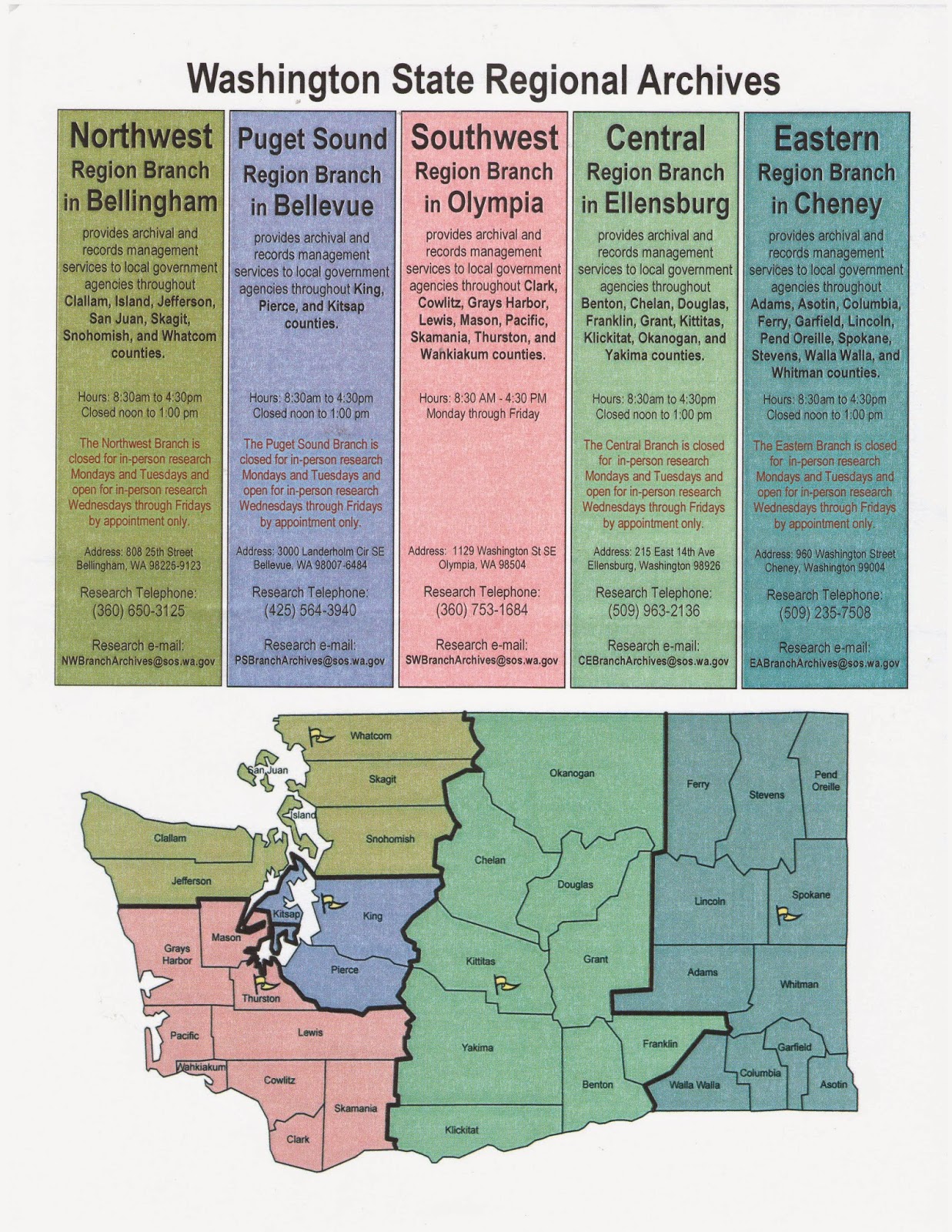 WSGS Blog : Our Washington State Regional Archives