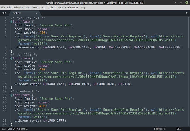 Memasang Google Fonts Secara Offline (Local) Memasang Google Fonts Secara Offline (Local)