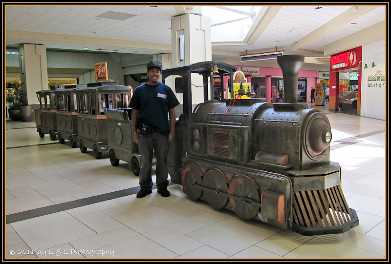 Ocala, Central Florida & Beyond: Train and conductor - Paddock Mall