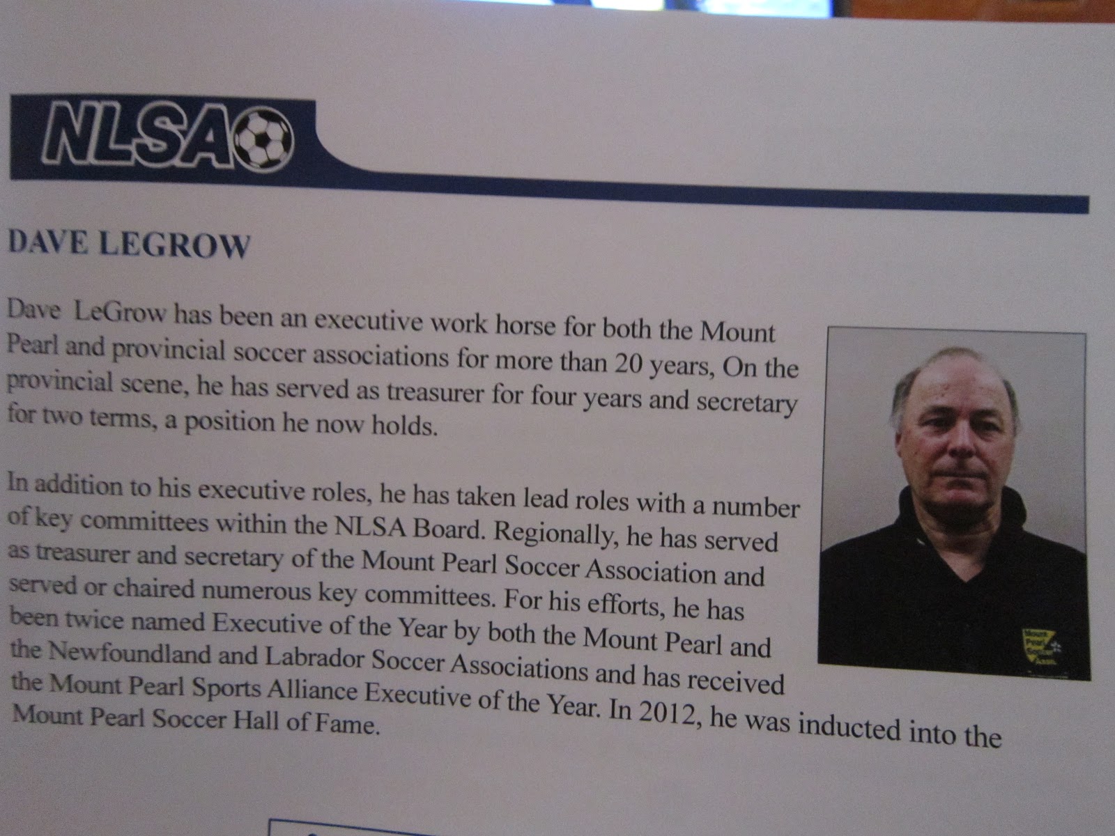 Gord Dunphy's Soccer Blog: 2012 NLSA Class of 2012 Hall of Fame ...