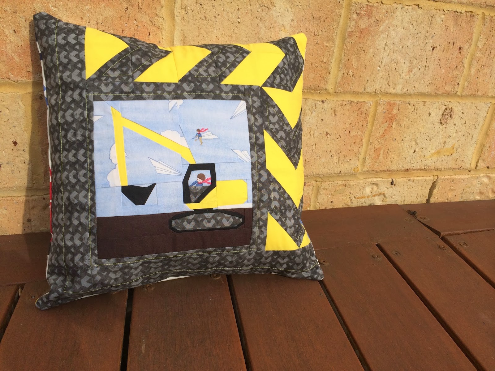 Sew Giving: Digger Pillow/Cushion